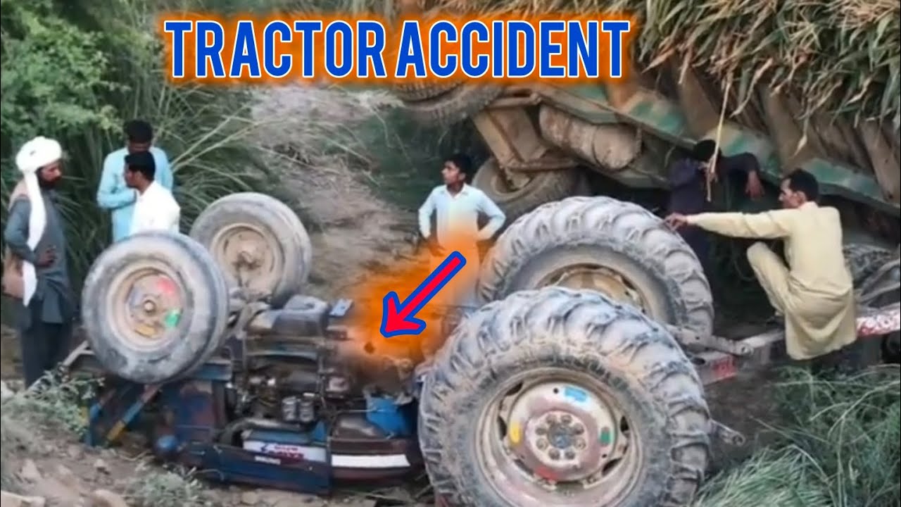 Tractor accident Ford 4600 broke his clutch plate and fell into ditch ...