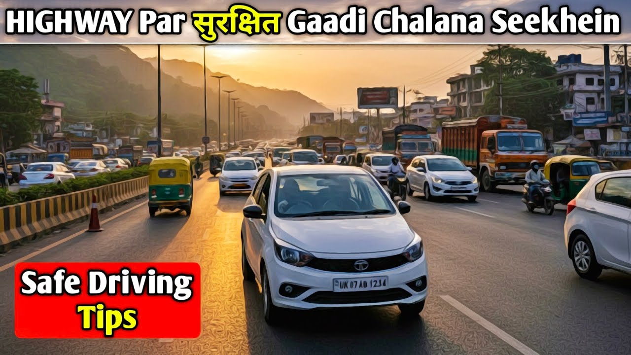 Learn Safe Driving On Busy HIGHWAY Roads Easy Driving Lesson 🔥 - YouTube