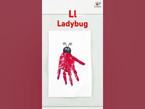 L for Ladybug - Alphabet handprint art for kids🐞 #shorts #abc #ladybug ...