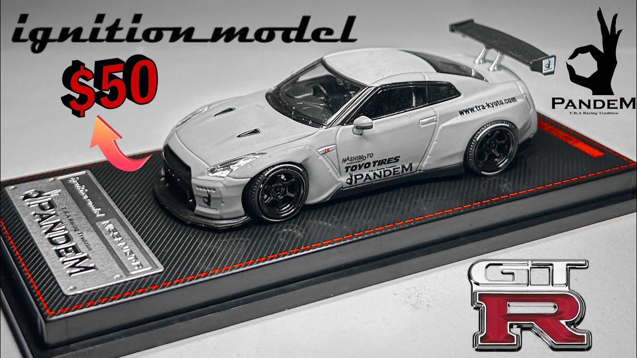 1/64 Ignition Model Nissan GT-R R35 Pandem Matte Gray IG1749 - YouTube