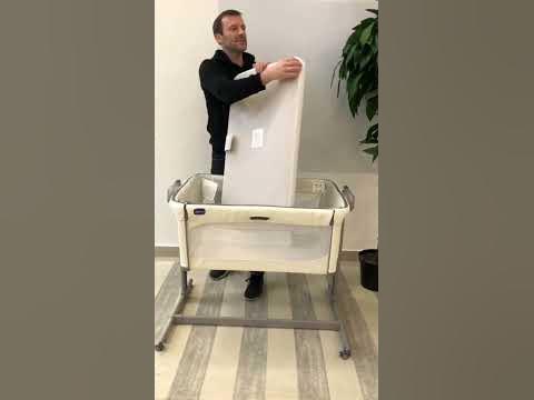 приставная кроватка с укачиванием - YouTube