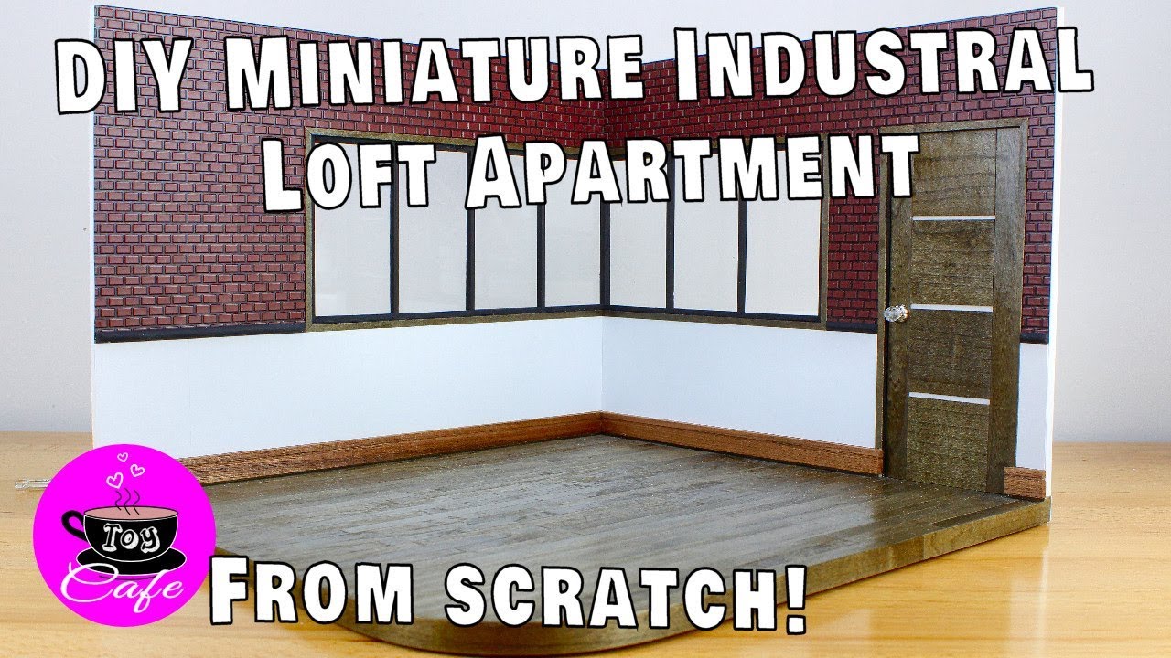 Converted Loft Apartment, DIY Apartment model With Working Lights - YouTube