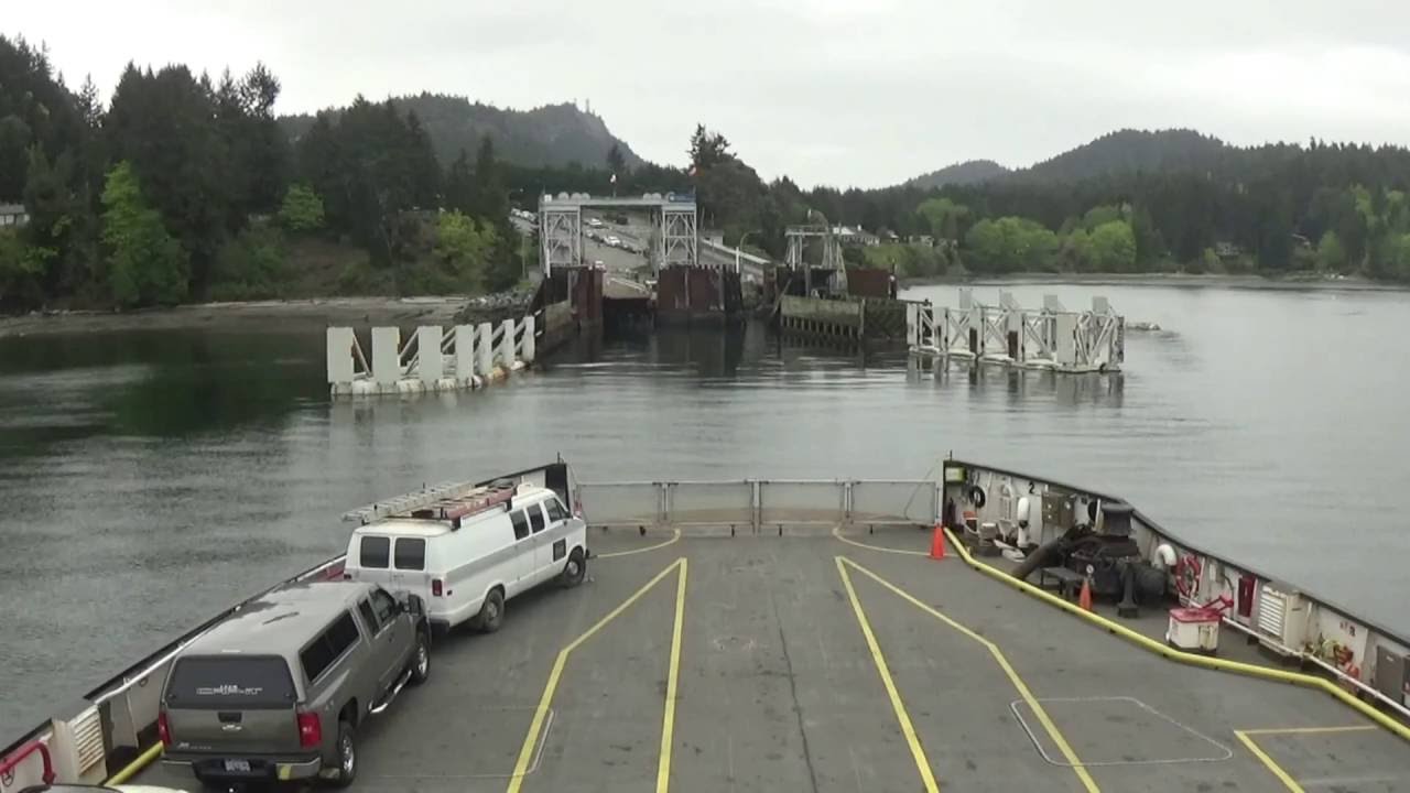 MV Bowen Queen Arriving, Unloading, Loading, and Departing Mayne Island ...