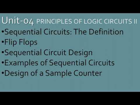Sequential Circuits || MCS-012 || Unit-04 PRINCIPLES OF LOGIC CIRCUITS ...