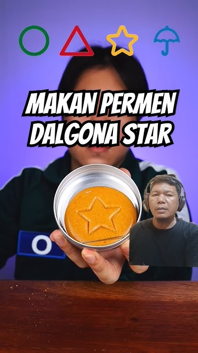 Makan permen dalgona star - YouTube