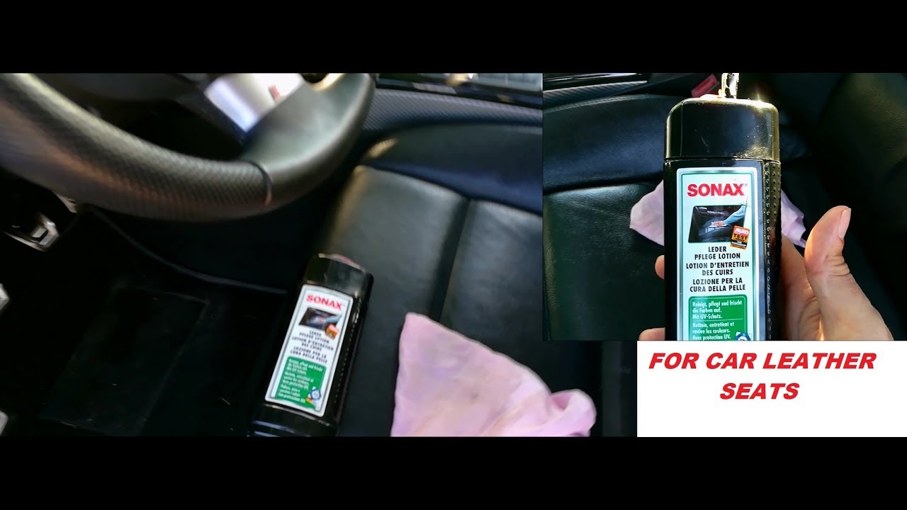 Cleaning and maintenance of AUDI A6 leather seats - YouTube