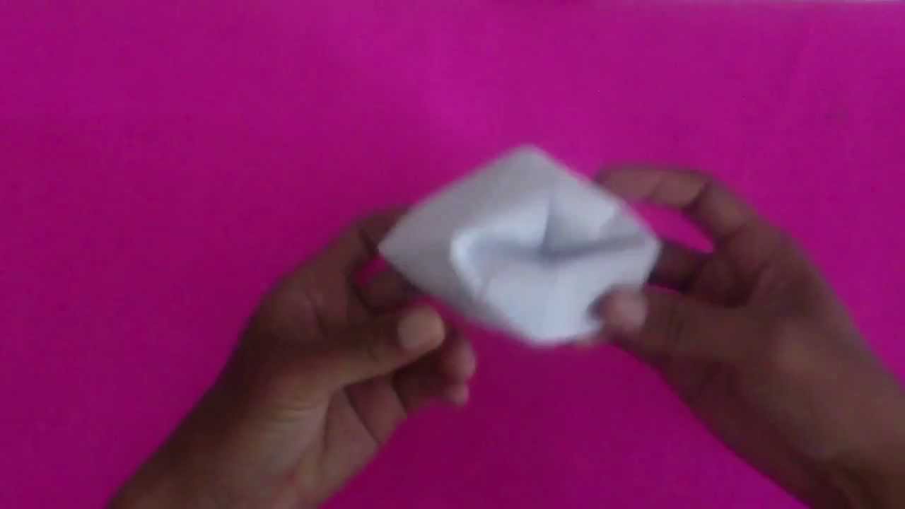 Origami Perahu | How To Make Origami Easy Simple Boat - YouTube