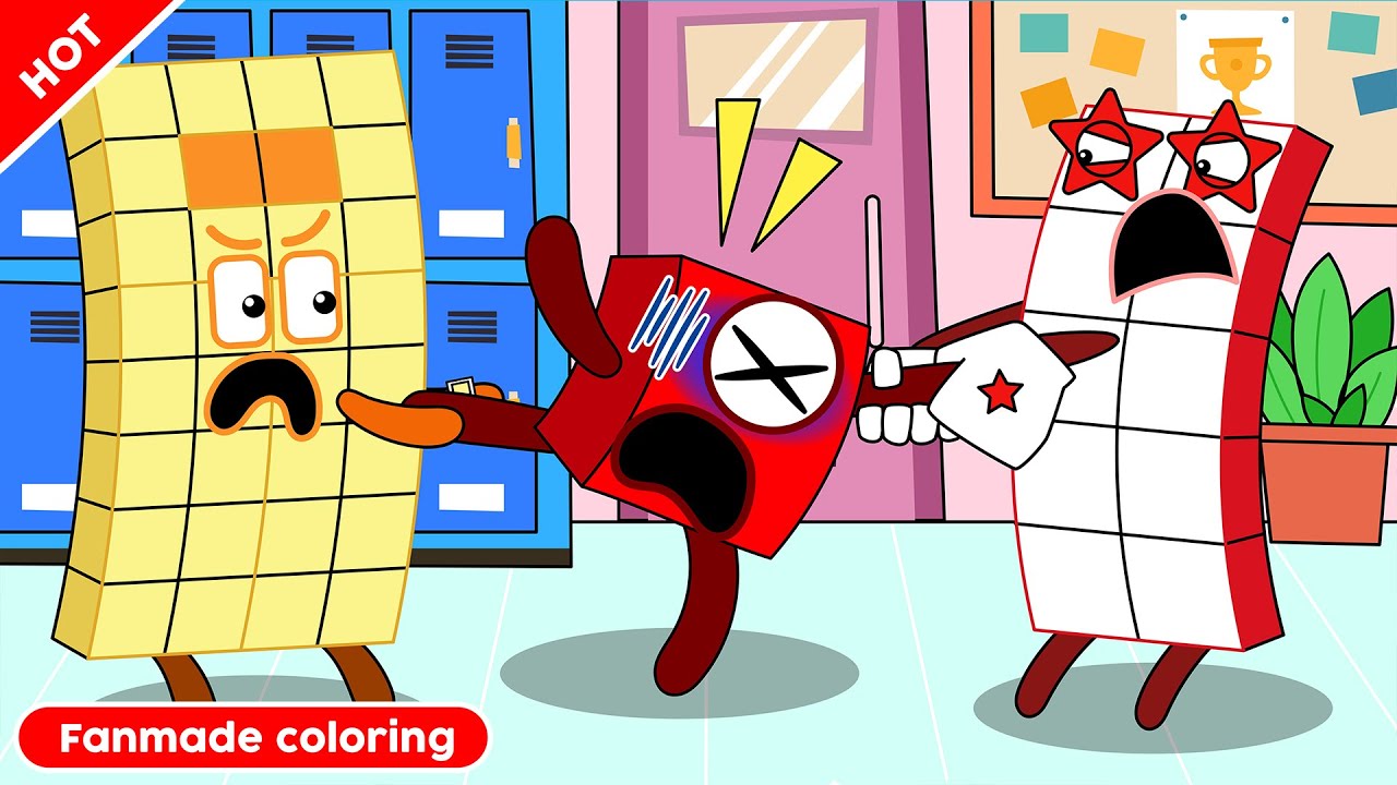 Who is NB 1's Best Friend? Numberblocks Fanmade Coloring Story - YouTube