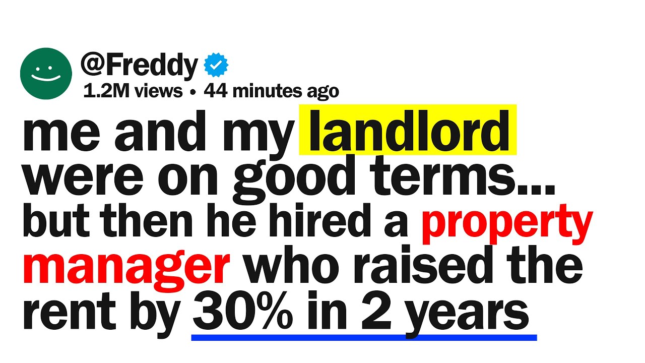 my landlord an i were on good terms, he kept the rent low and i looked ...