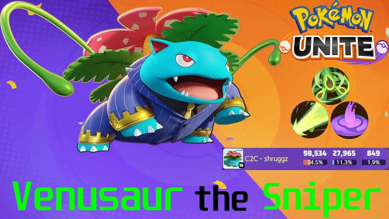 VENUSAUR does the most DAMAGE in the Game! Pokemon Unite Venusaur ...