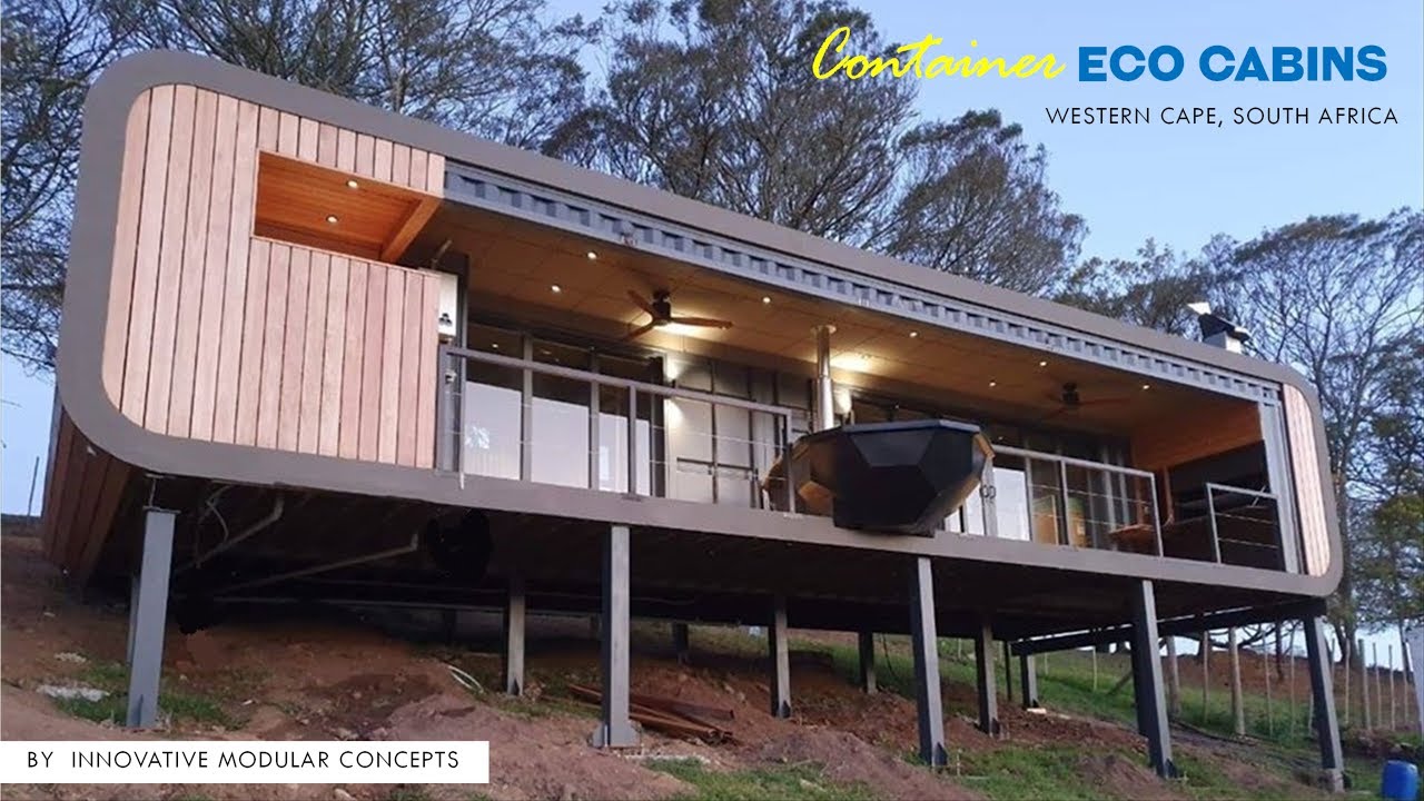 Shipping Container Eco Cabins by Innovative Modular Concepts - YouTube