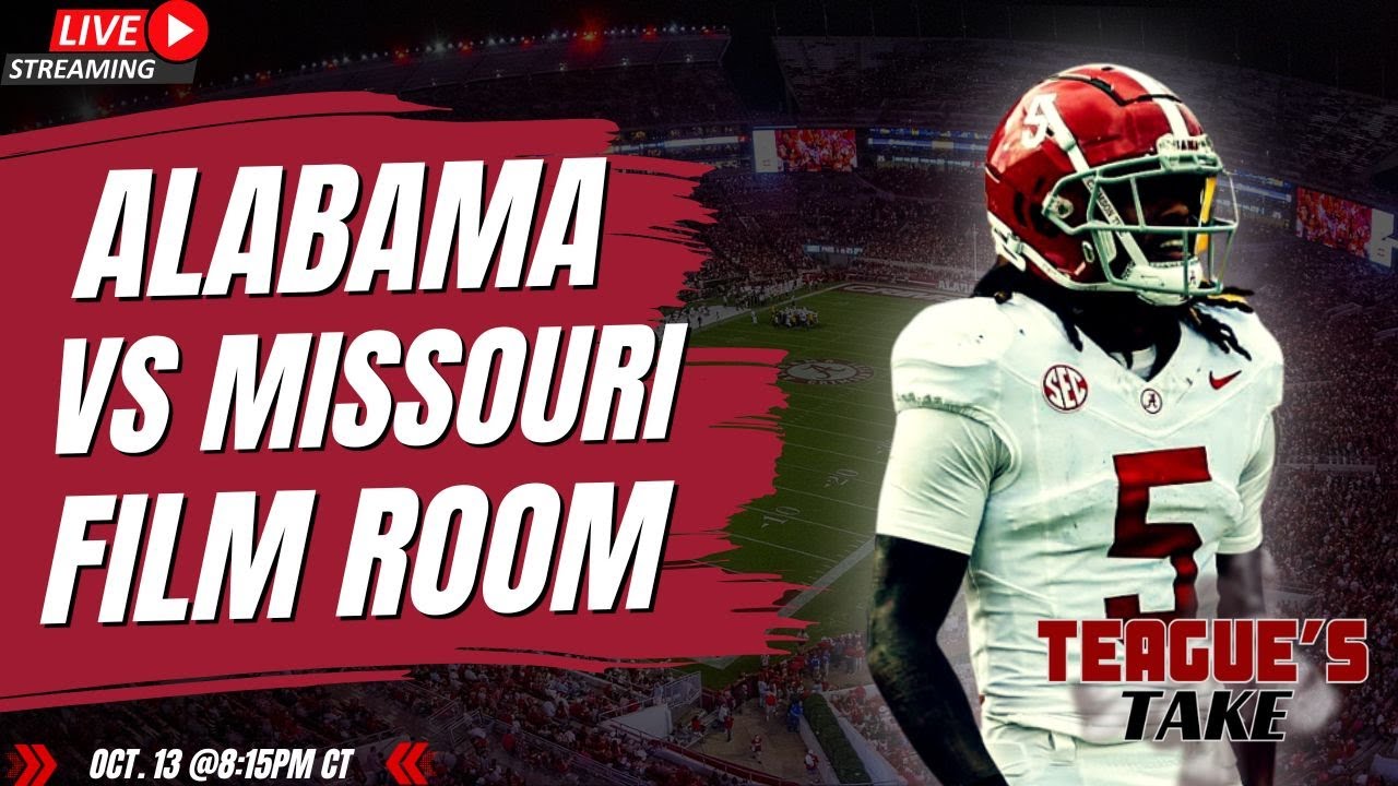LIVE: Alabama Survives Missouri | George & JT Teague Film Room ...