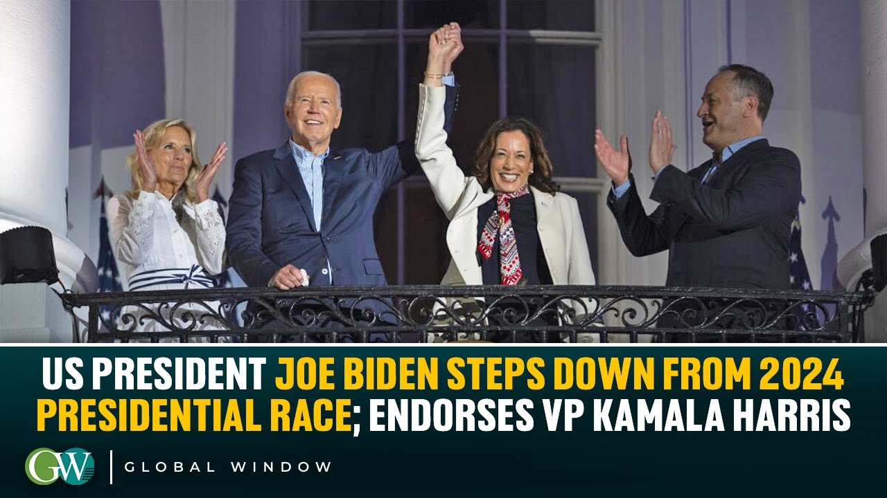 US PRESIDENT JOE BIDEN STEPS DOWN FROM 2024 PRESIDENTIAL RACE; ENDORSES ...