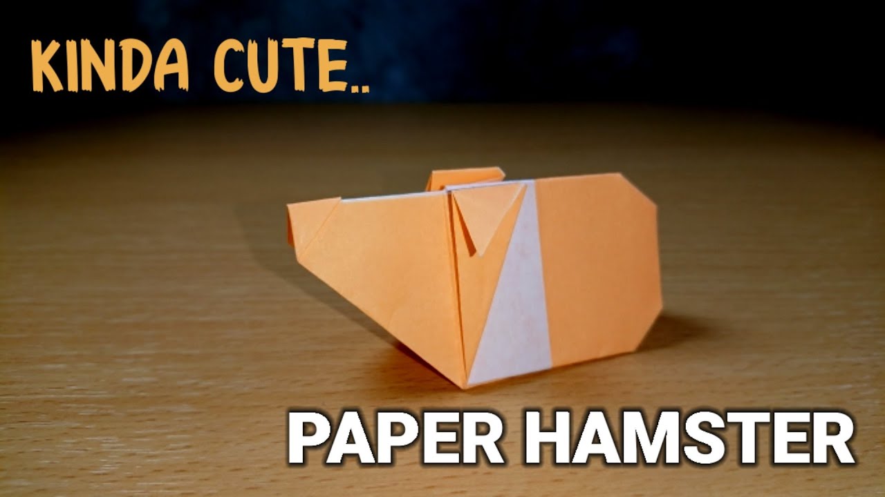 DIY Paper Hamster - Easy Origami Hamster for Beginner - YouTube