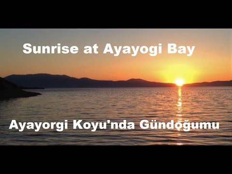 İzmir - Ayayorgi Koyu'nda Gündoğumu 🌅 Sunrise at Ayayorgi Bay