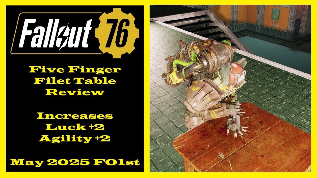 Fallout 76 - Five Finger Filet Table Review - Fallout 1st Bonus Item ...