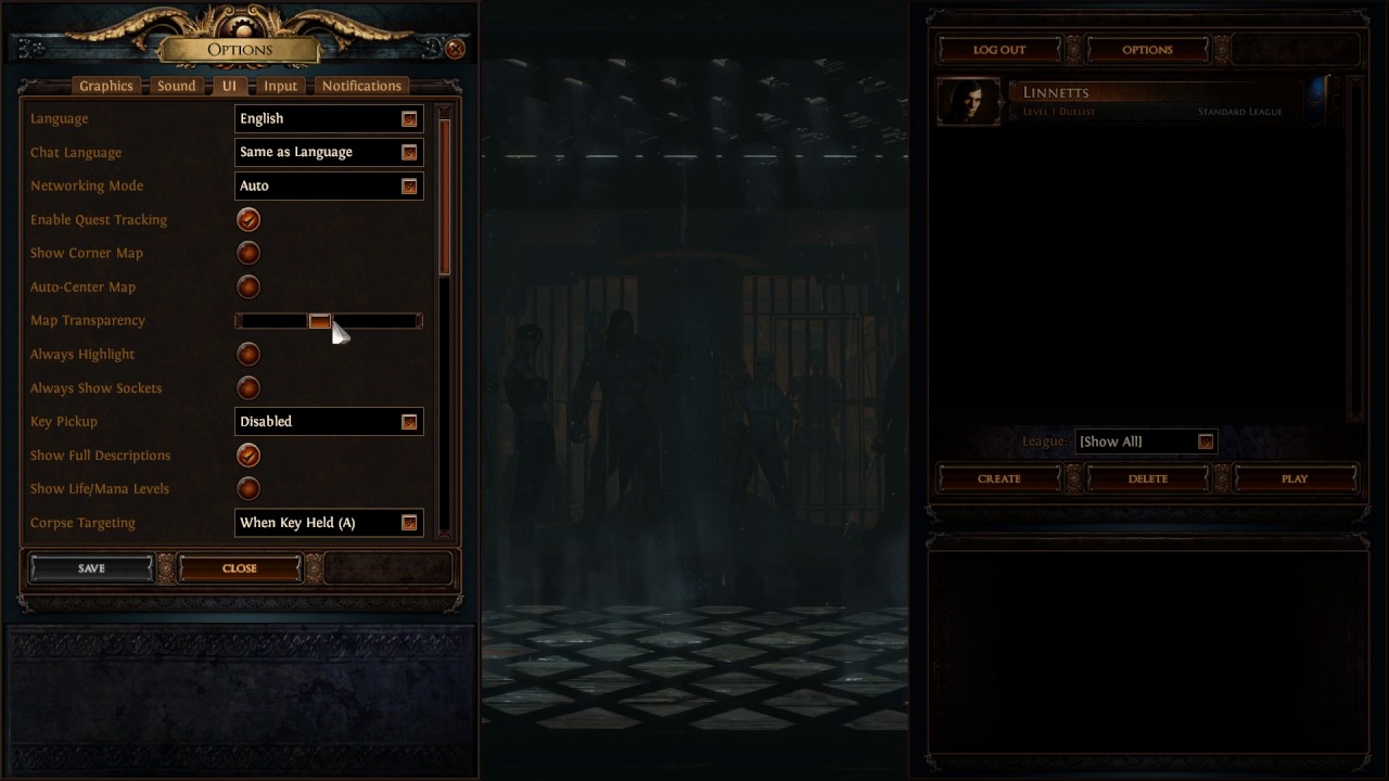 How To Change Map Transparency In Path Of Exile - YouTube