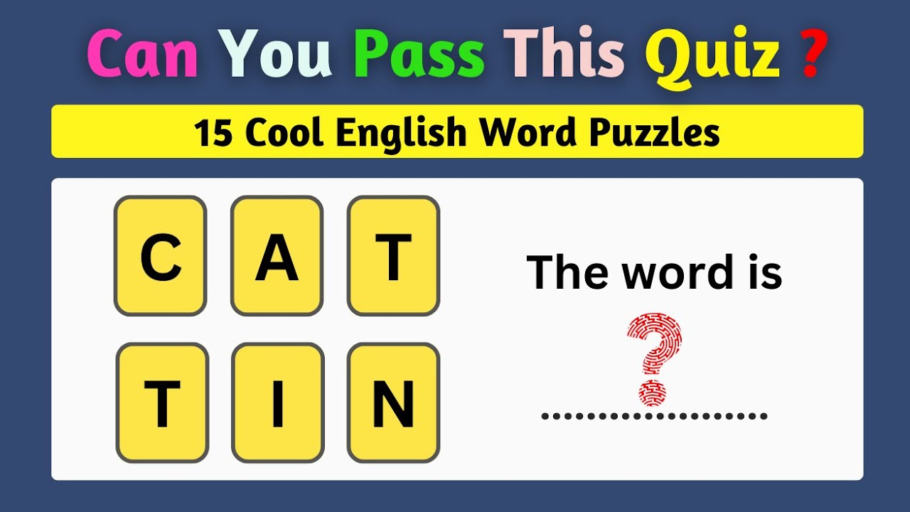 Can You Pass This Fun English Word Quiz? - YouTube