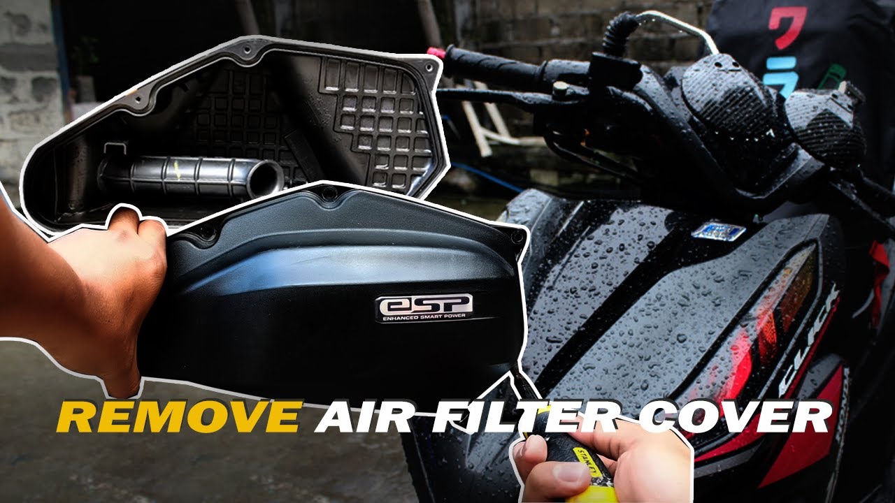 HOW TO REMOVE AIR FILTER COVER IN HONDA CLICK - YouTube