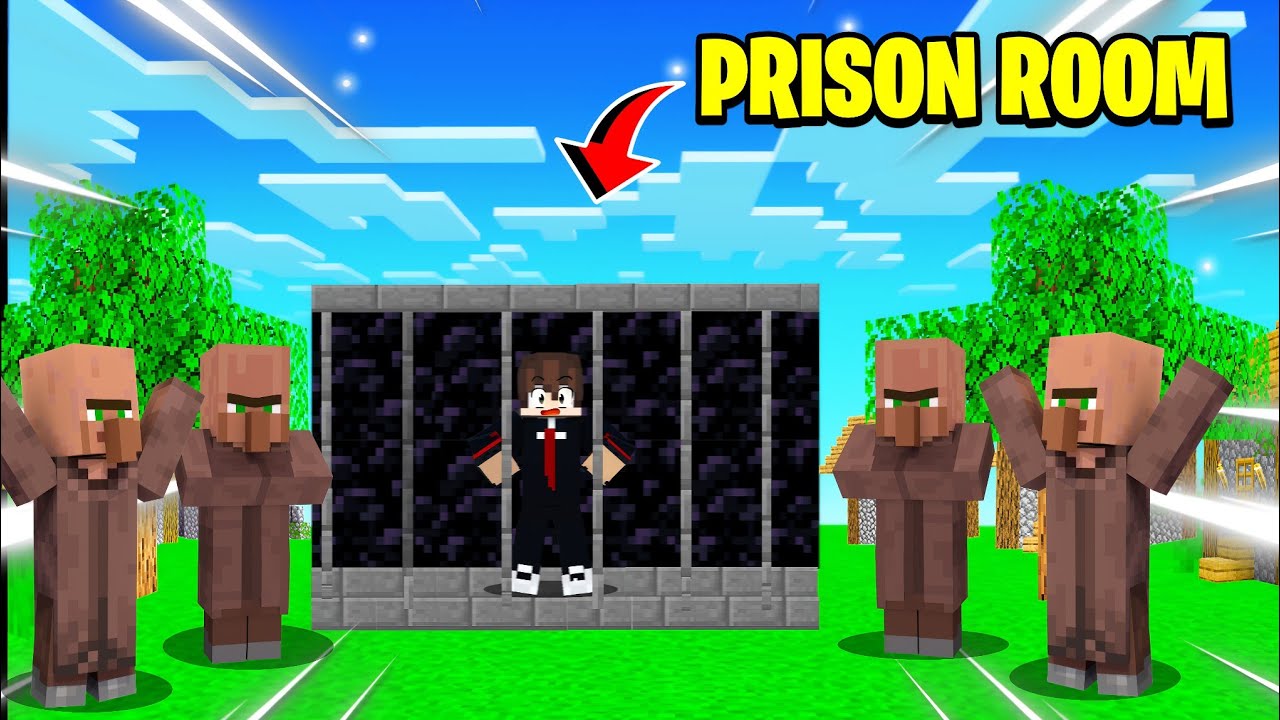 ESCAPING FROM EASIEST PRISON ROOM IN MINECRAFT - YouTube
