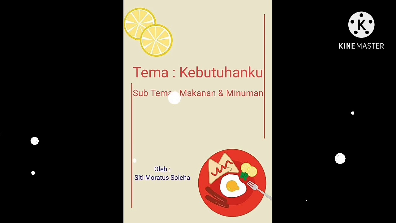 Bahan ajar Tema Kebutuhanku, Sub Tema Makanan & Minuman - YouTube