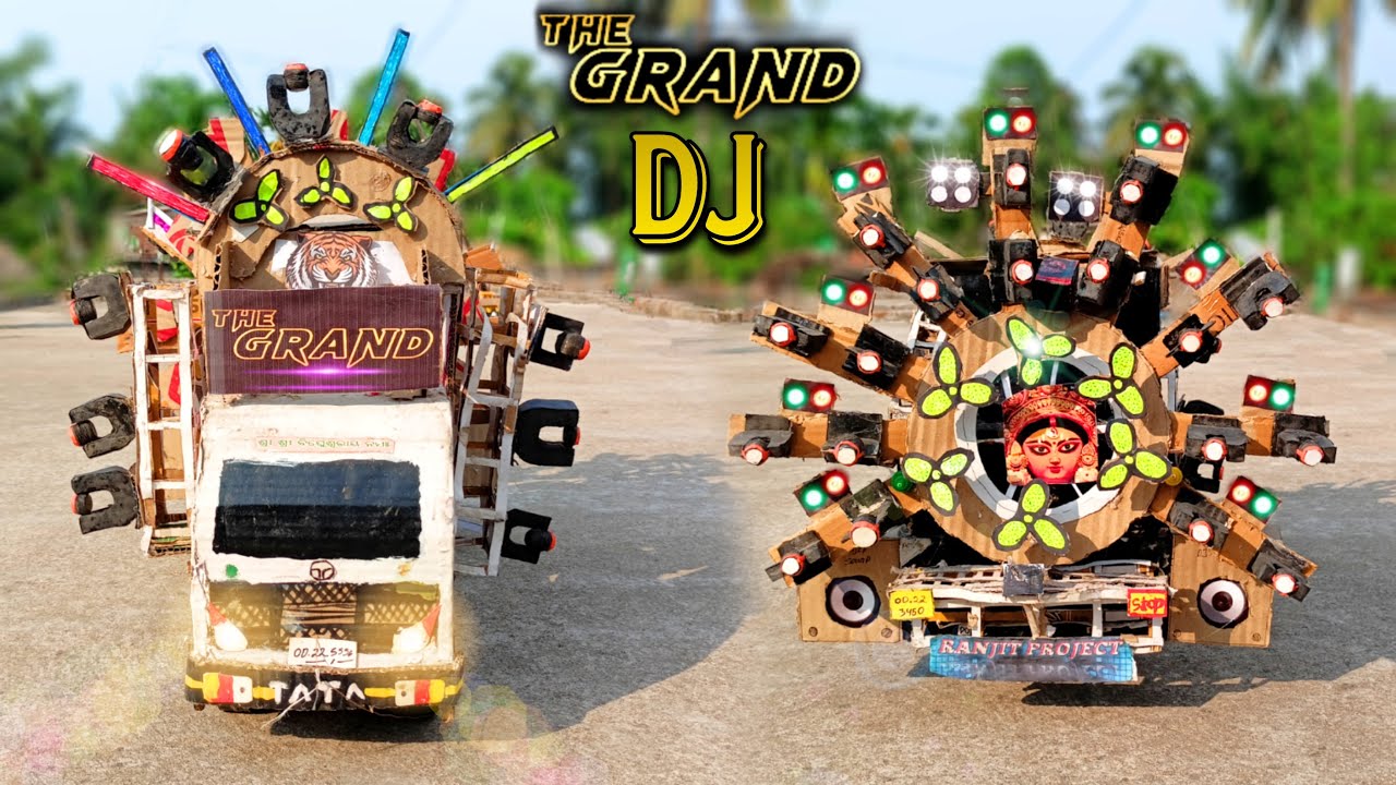 How to make Grand Dj Truck on cardboard at home | Dj Grand Music ...