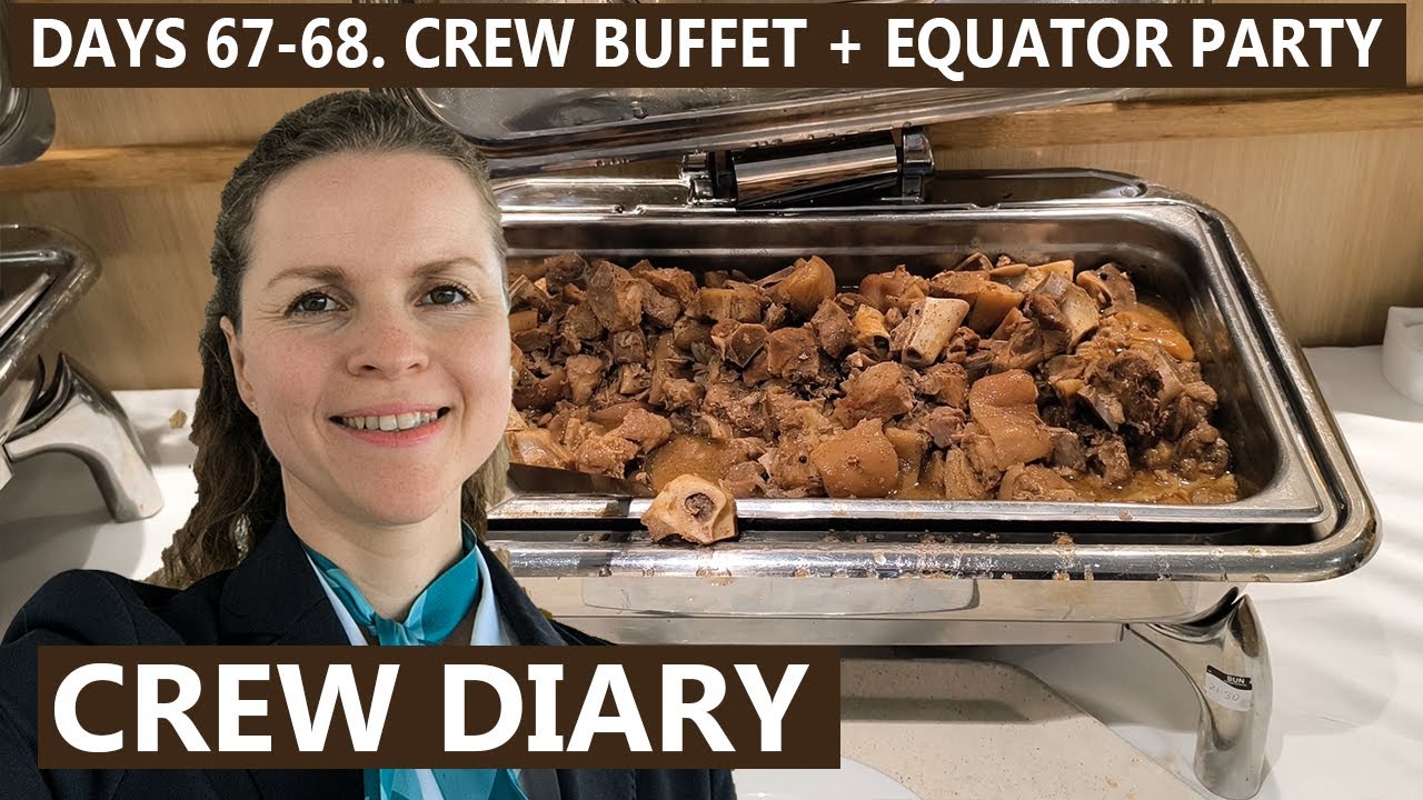 🛳️ Crew Sunday Buffet & Equator Party | The Crew Diary - Ep. 20 - YouTube