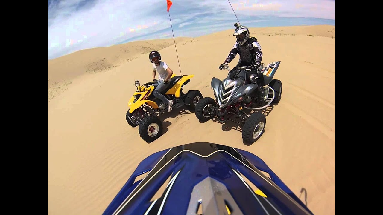 Raptor 700R and 400EX's at Little Sahara dunes, June 2015 - YouTube