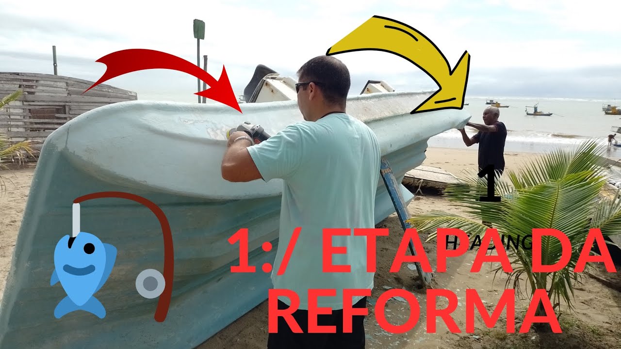 COMO REFORMAR EMBARCAÇÃO COM RESINA E FIBRA DE VIDRO. passo a passo ...