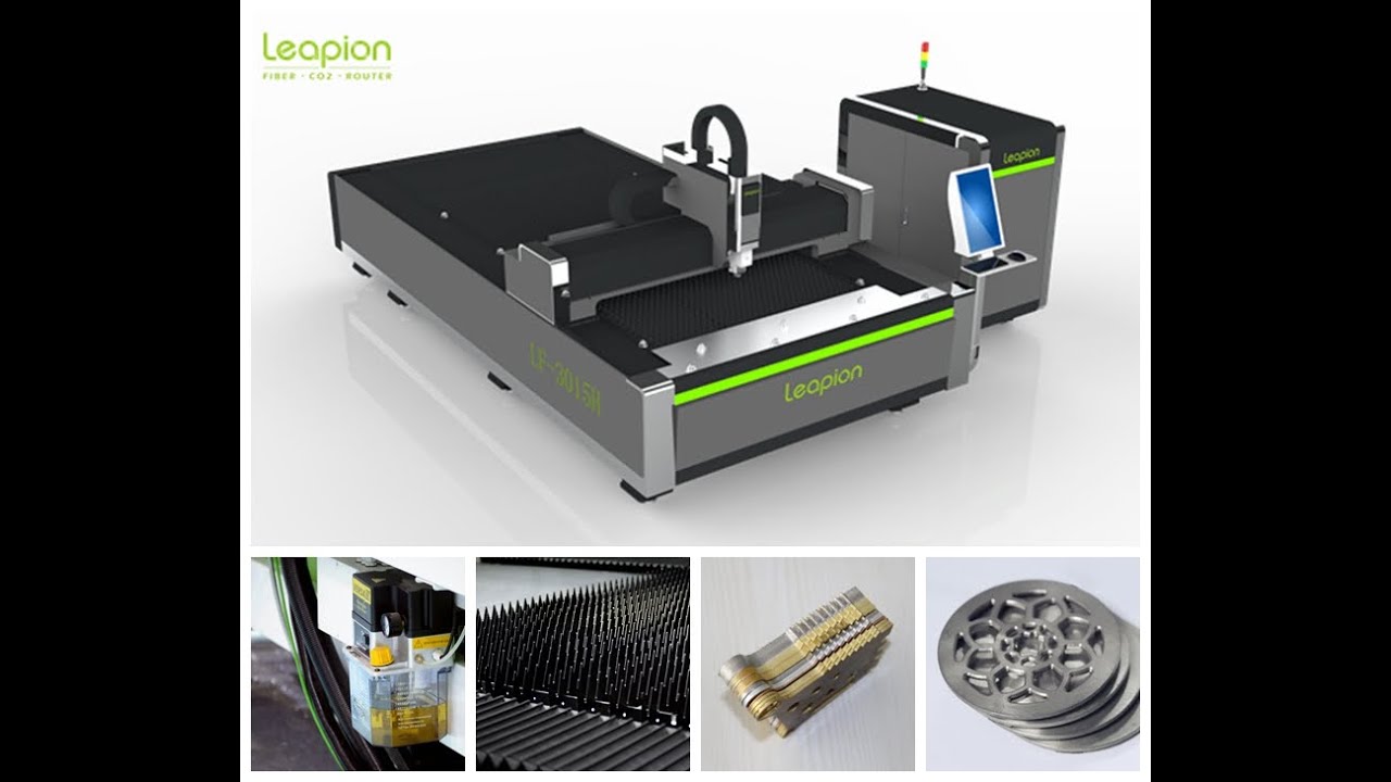 Leapion 2000w 3015 fiber laser cutting machine cut 1mm stainless steel ...
