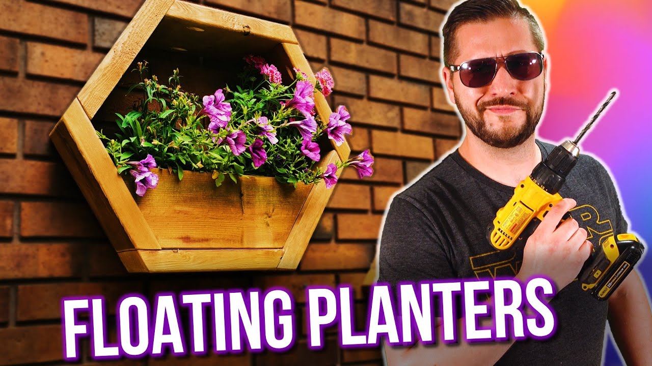 DIY Floating Planter Boxes - Step by Step How to - YouTube