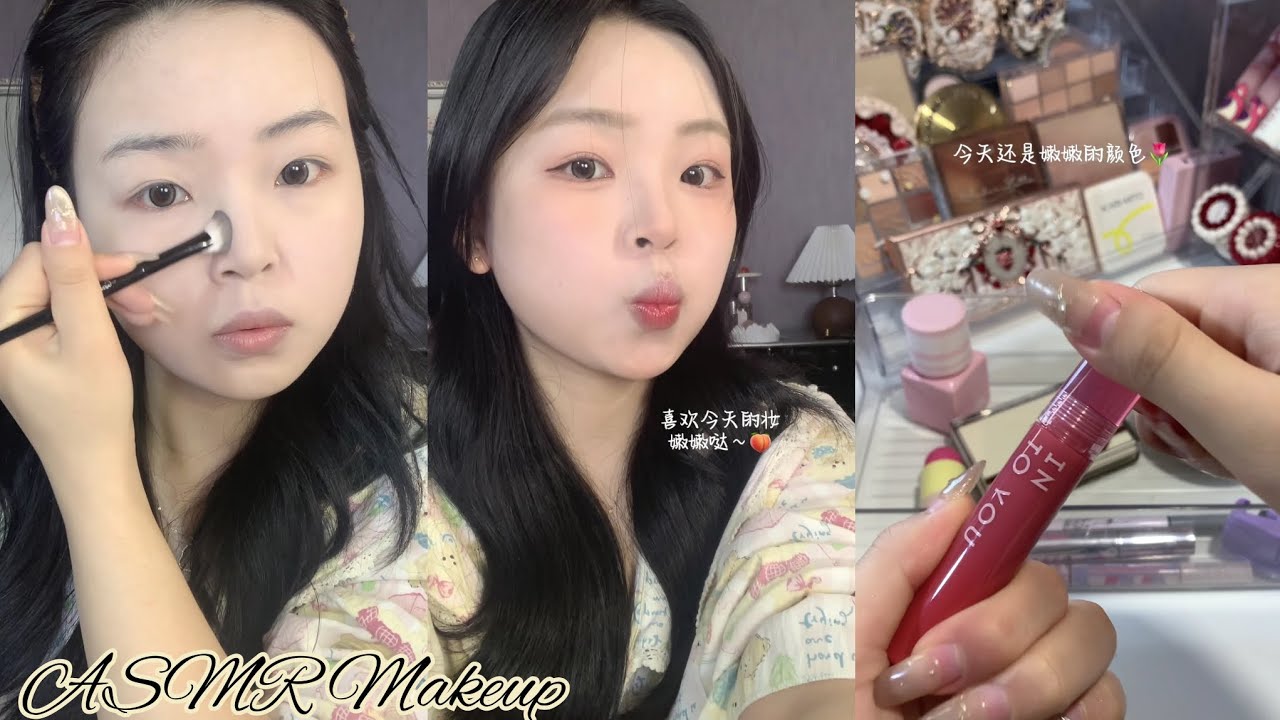 ASMR Makeup tutorial 🎀 Satisfying Videos ♡ Aesthetic ️ - YouTube