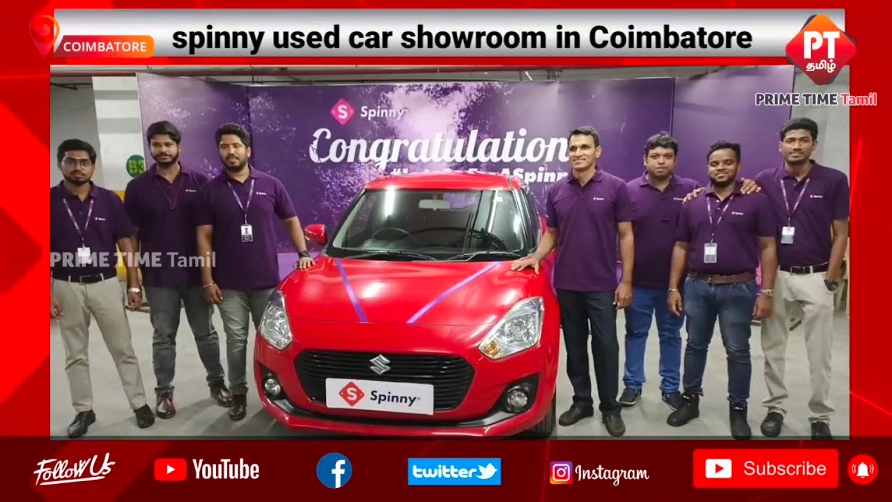 India's popular brand spinny opening used cars showroom in Coimbatore ...