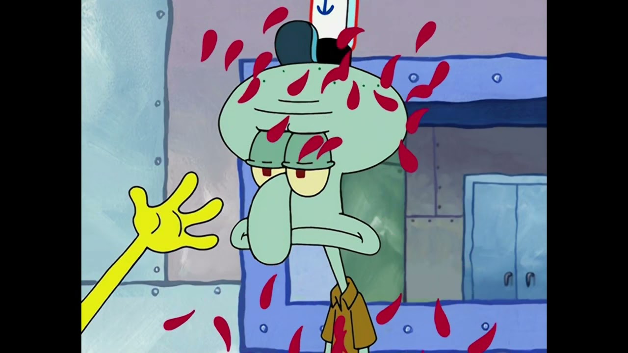 SpongeBob Throwing Flower Petals at Squidward for 10 Hours - YouTube
