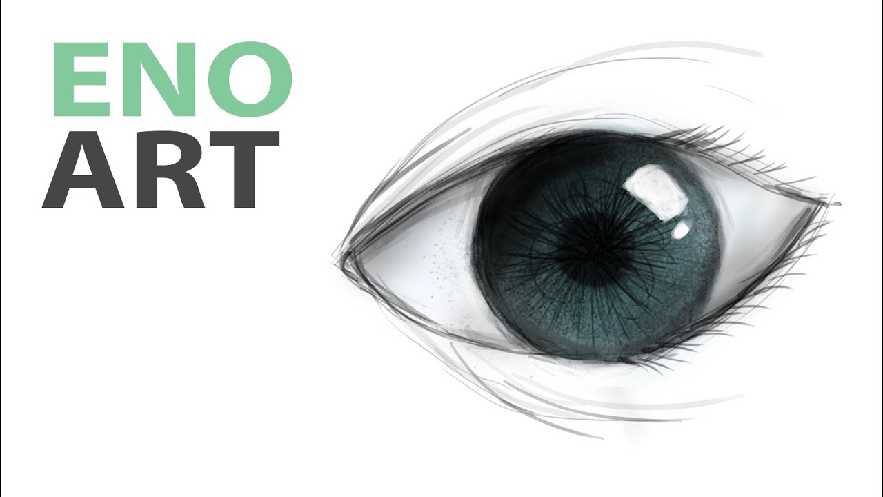How to draw an eye(Speed video) - YouTube