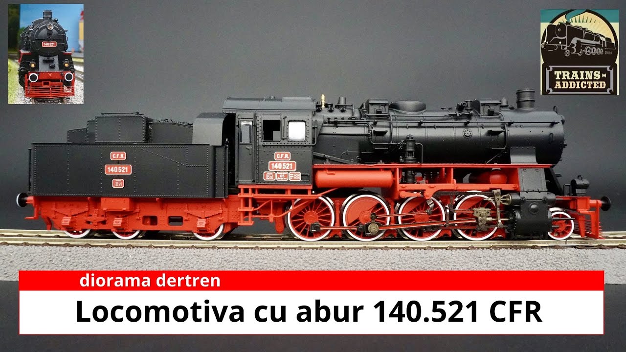 Locomotiva cu abur 140.521 CFR - YouTube
