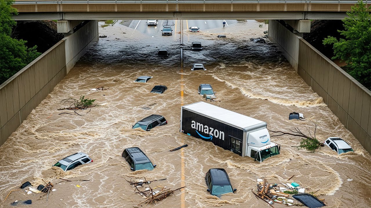 Tennessee Underwater! Flash Floods Submerge Highways and Cars in ...