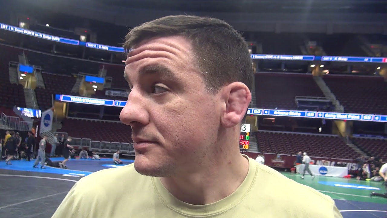 Pitt Coach Keith Gavin prior to 2018 NCAA Championships - YouTube