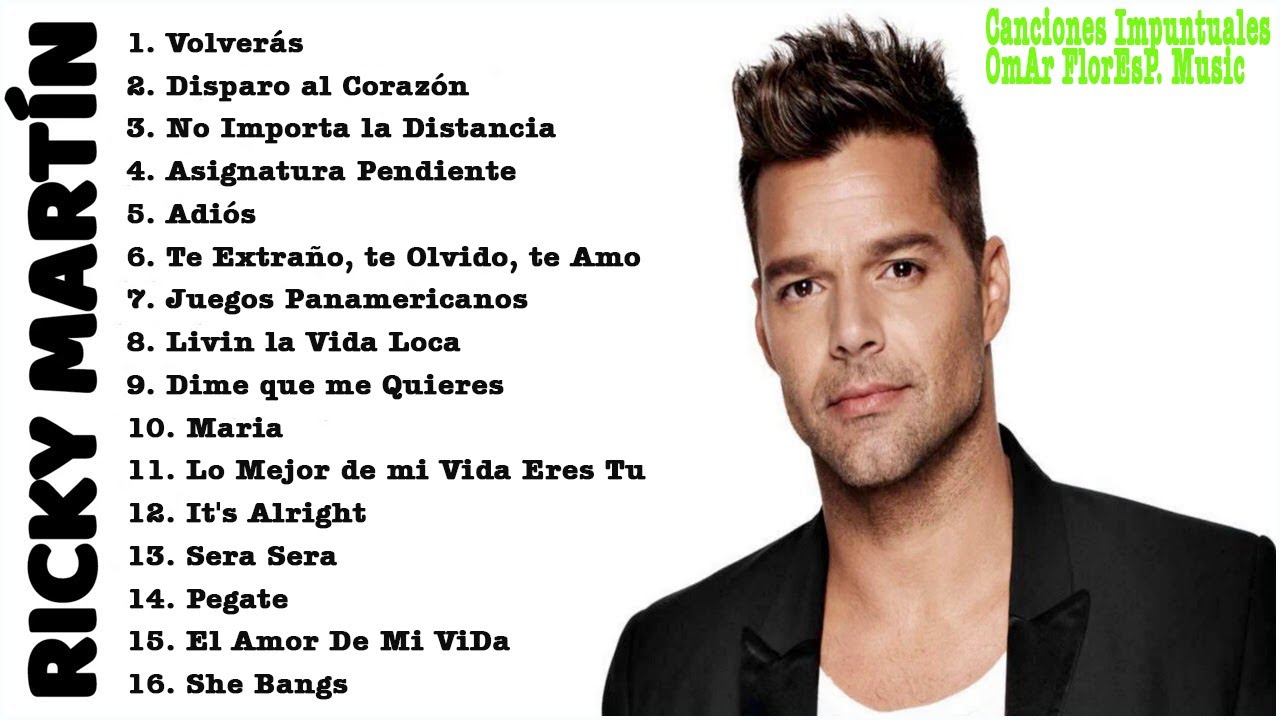 Ricky Martín - Mejores Éxitos II MIX ROMANTICOS - YouTube