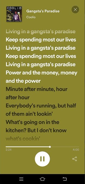 Gangsta Paradise Lyrics Coolio Lv Youtube