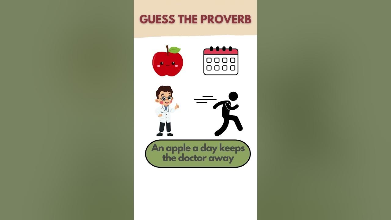 Guess the proverb - YouTube