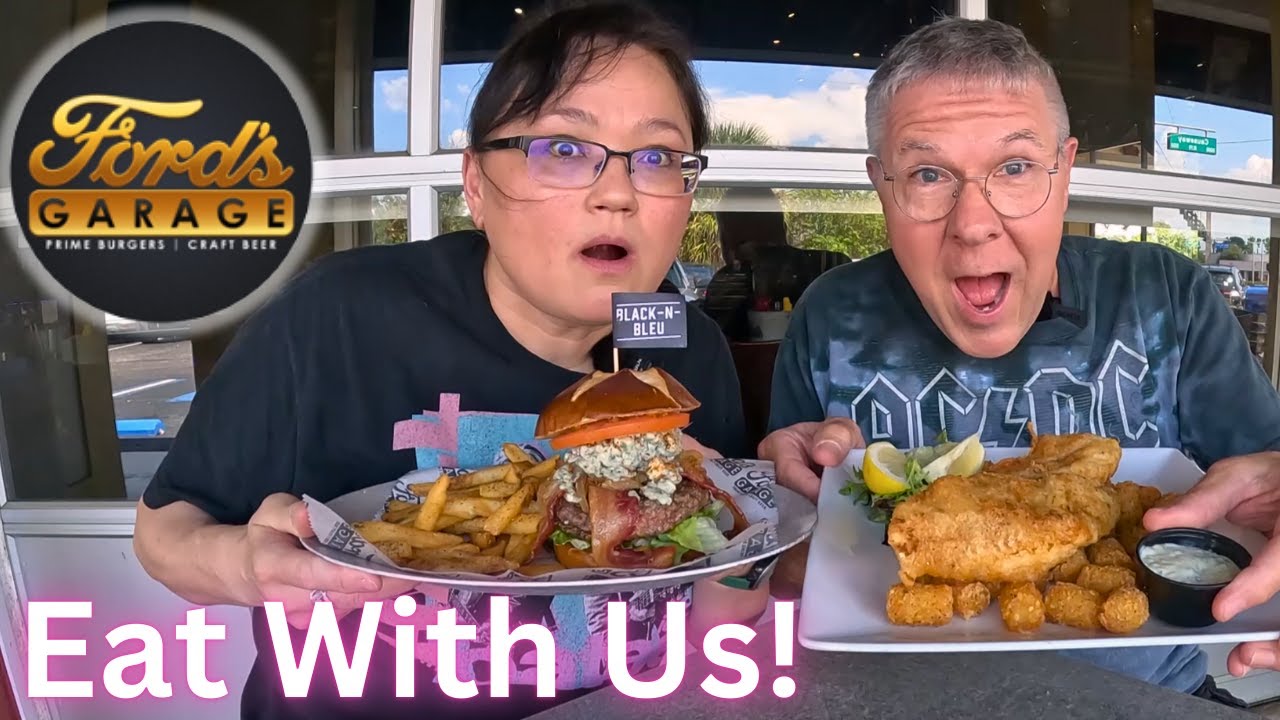 Ford's Garage - Burgers, Ribs, Fish N' Chips | Eat With Us! - YouTube