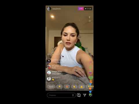 Sunny leone live video on instagram || Ex porn star sunny leone live video 01
