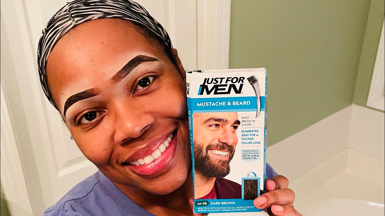 DIY Brow Tint: Just For Men Mustache & Beard Dye! - YouTube