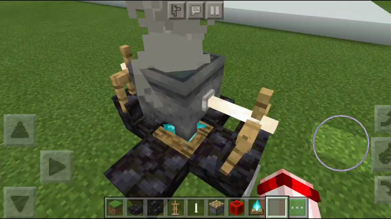 Minecraft: Nether campfire design สอนสร้างหม้อต้มน้ำแค้มป์ไฟ - YouTube
