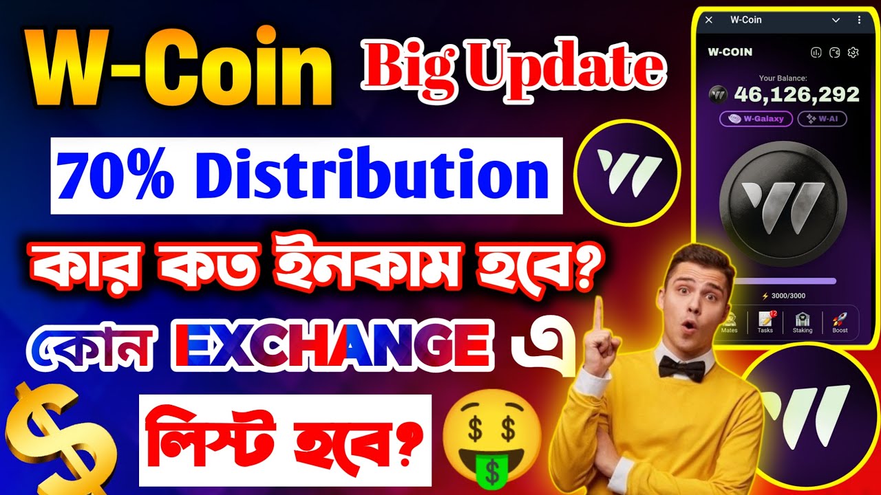 W-Coin New Important Update Full Details || W-Coin Listing Exchange ...
