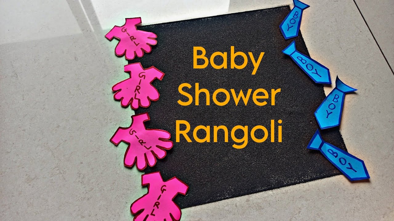 Dhohale Jevan Attractive Innovative Rangoli Design Baby shower Rangoli ...