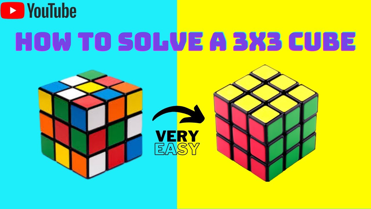 How to solve a 3x3 cube in beginner method - YouTube