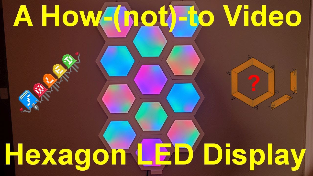 Hexagonal LED Panels using WLED - YouTube