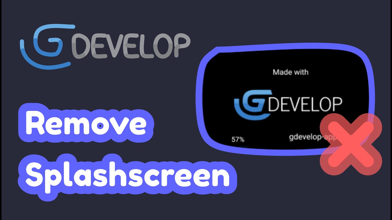 Remove GDevelop Splash Screen 100% Free | #gdevelop - YouTube